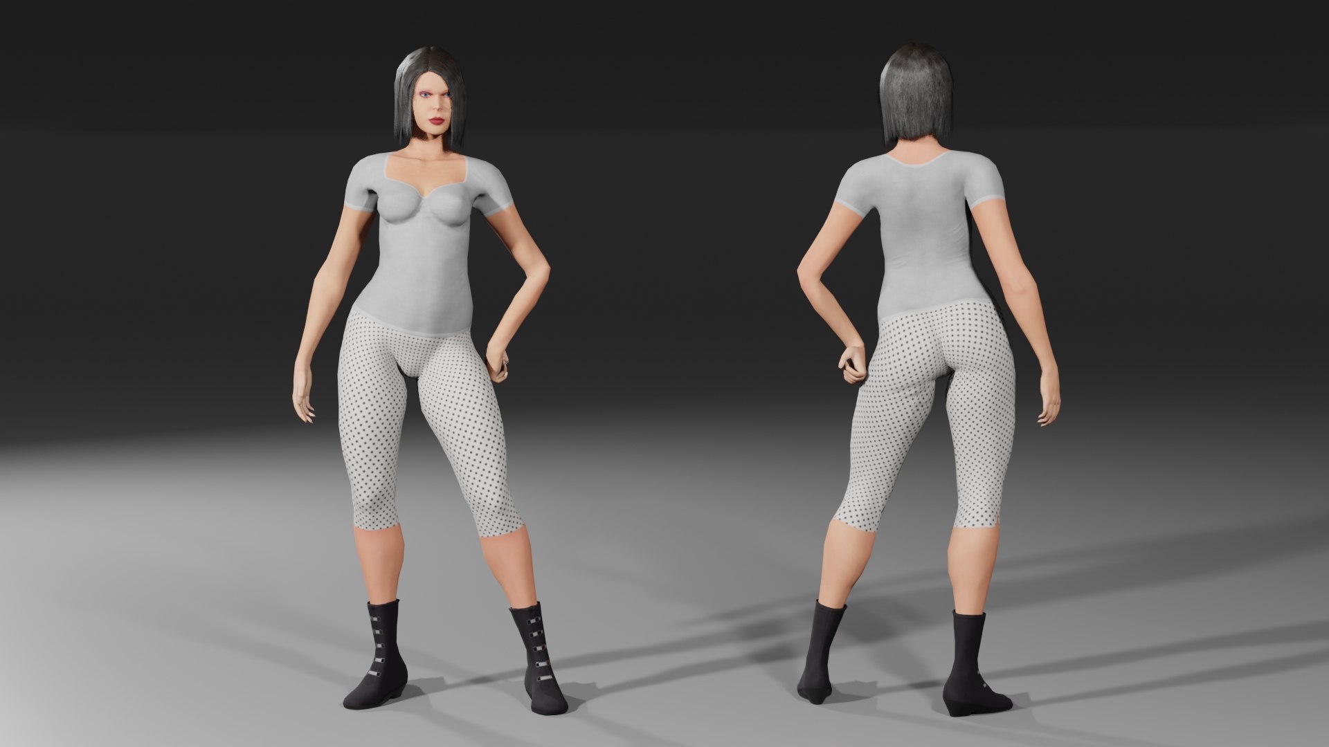Girl Character 3D Model - TurboSquid 2040893