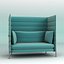 3d Vitra Alcove Chair