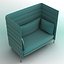 3d Vitra Alcove Chair