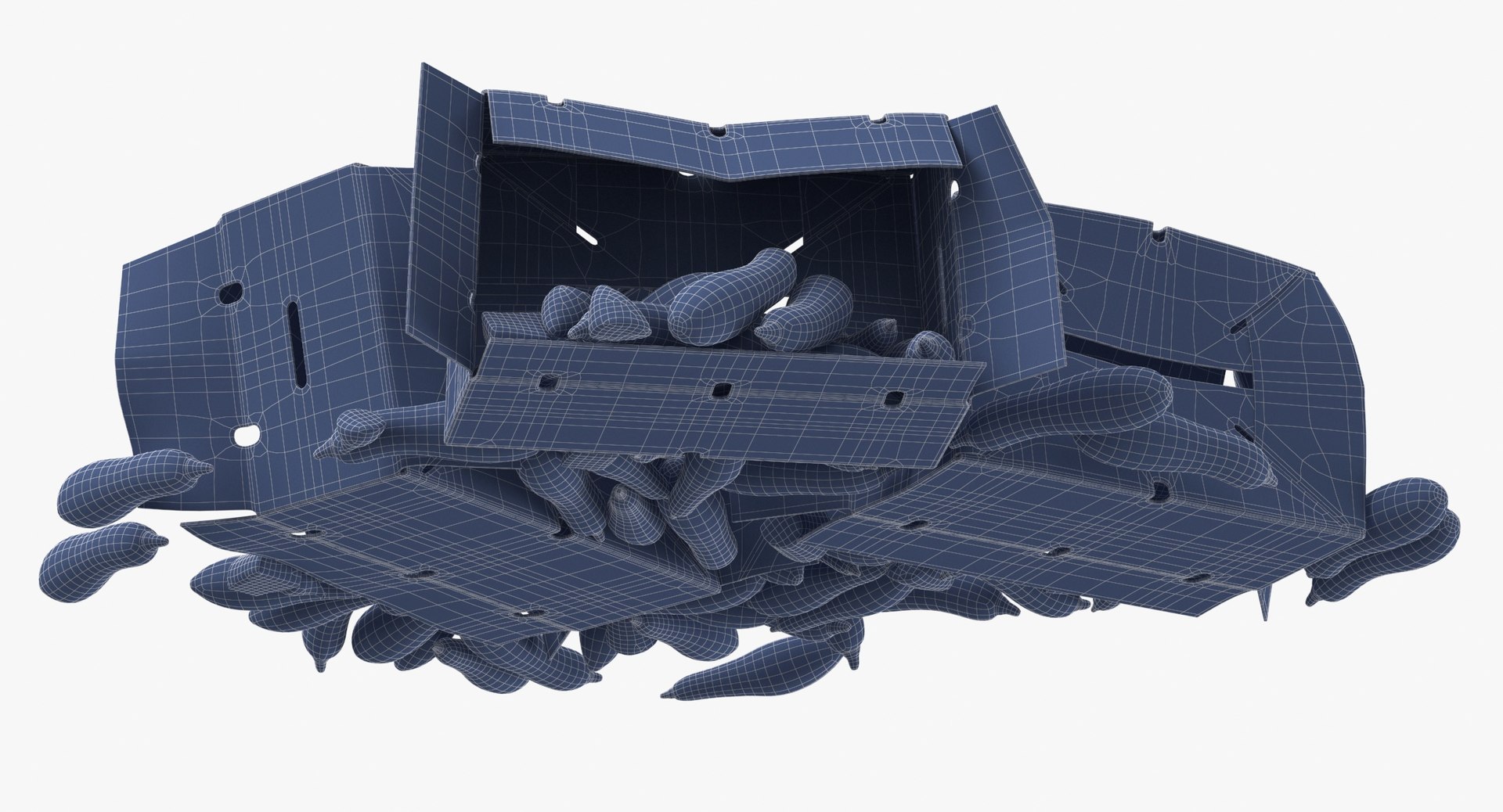 3D Model Squash Box Pile Small And Large - TurboSquid 2032600