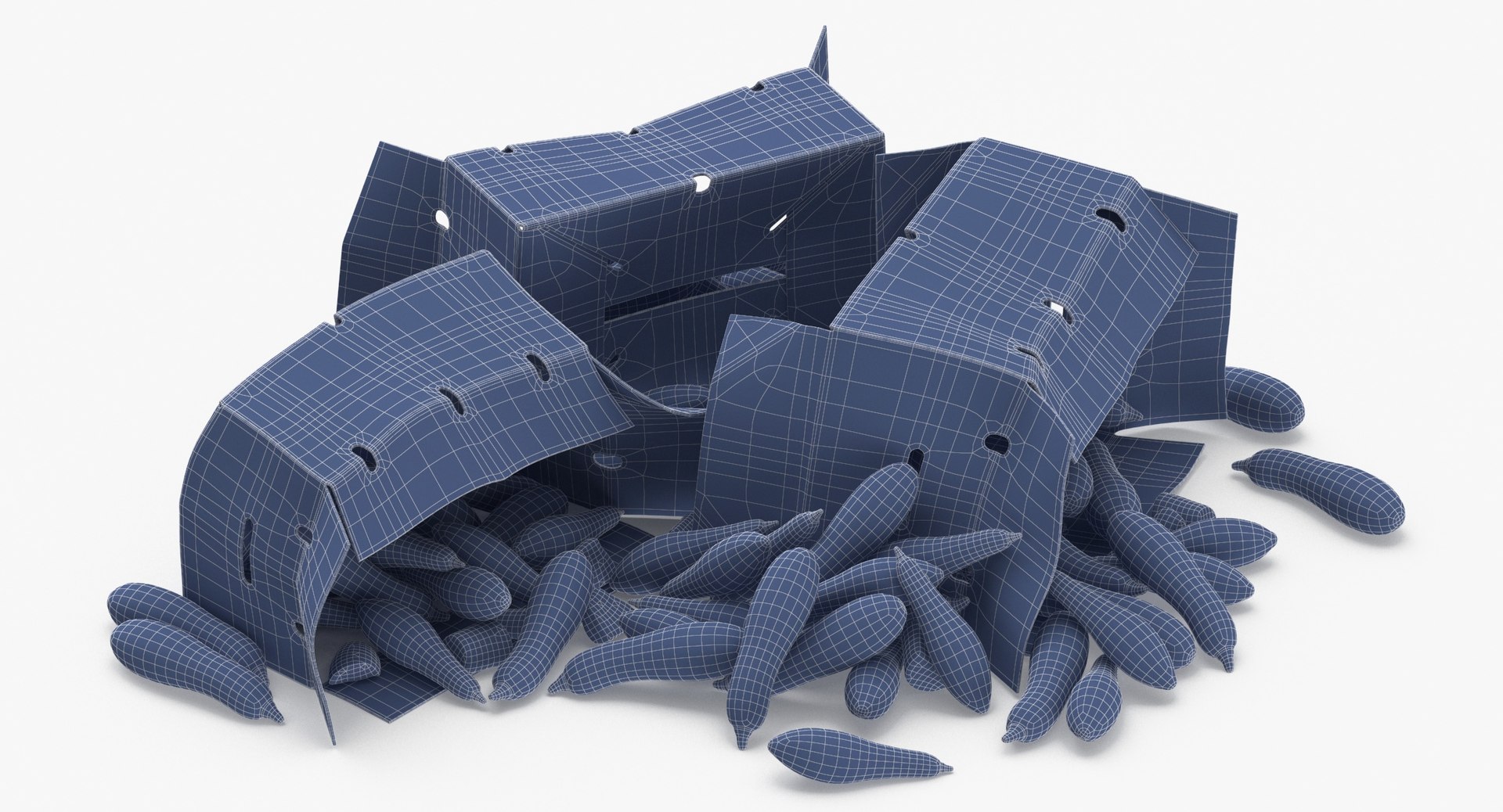 3D Model Squash Box Pile Small And Large - TurboSquid 2032600