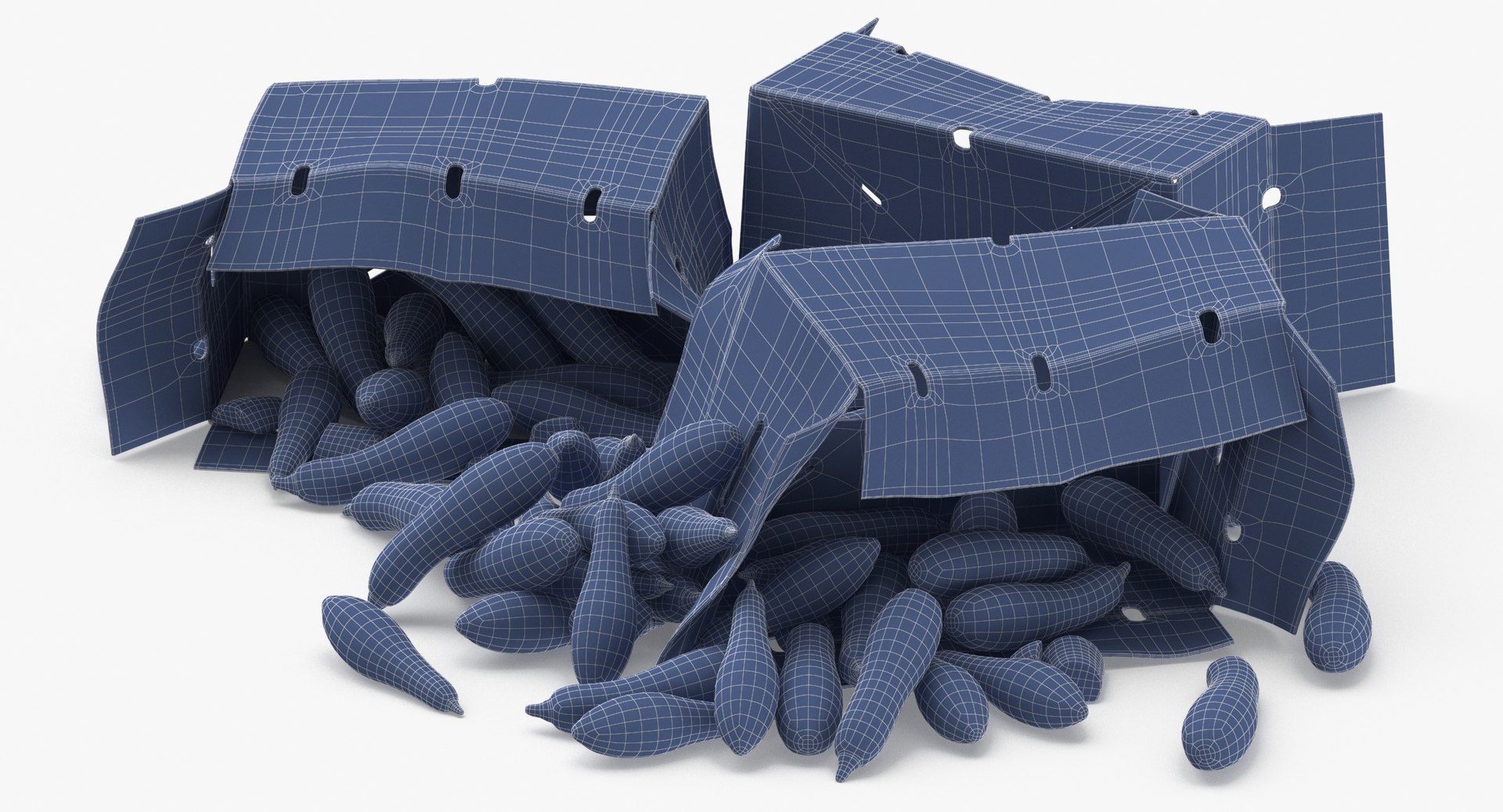 3D Model Squash Box Pile Small And Large - TurboSquid 2032600