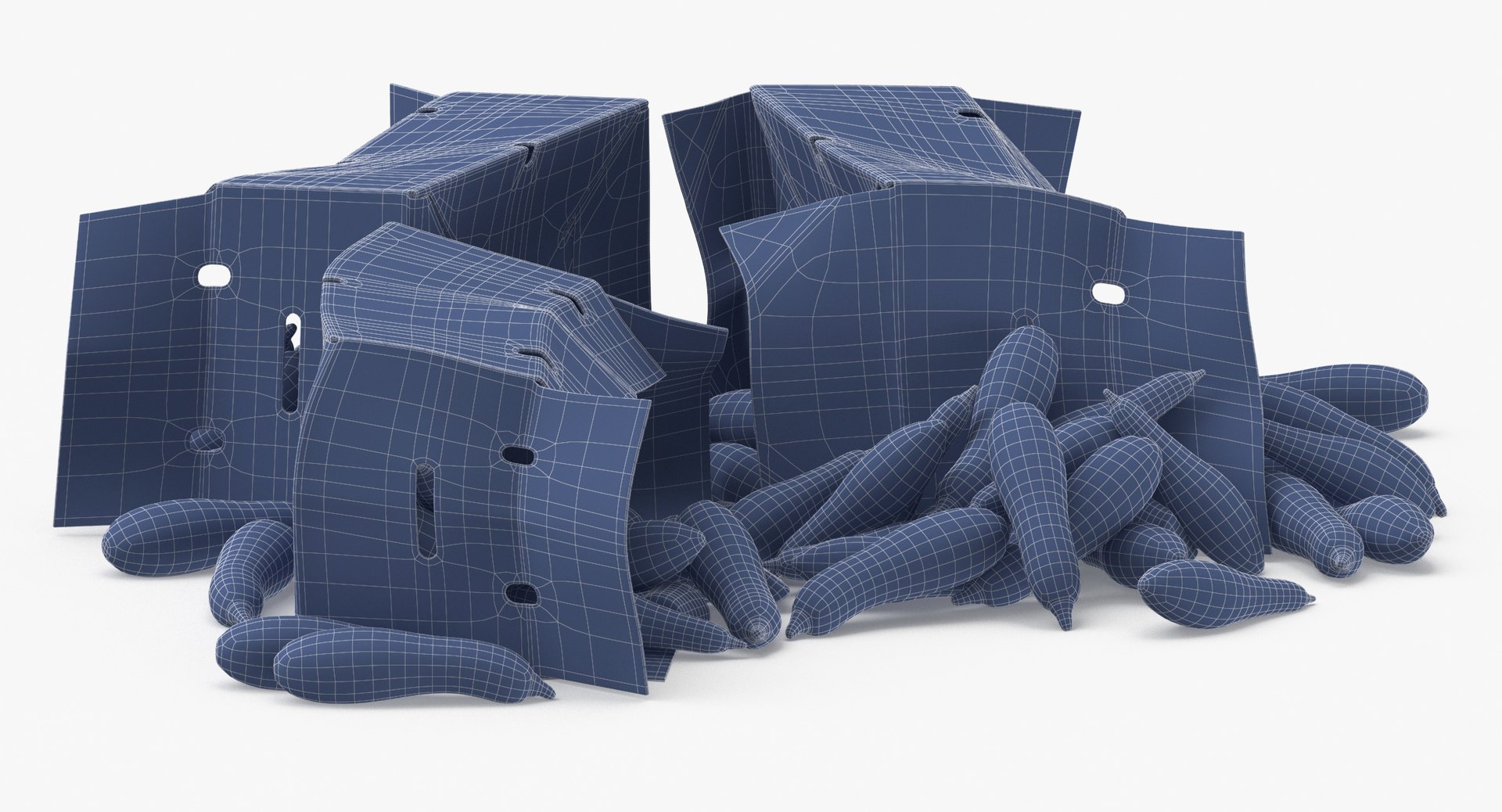 3D Model Squash Box Pile Small And Large - TurboSquid 2032600