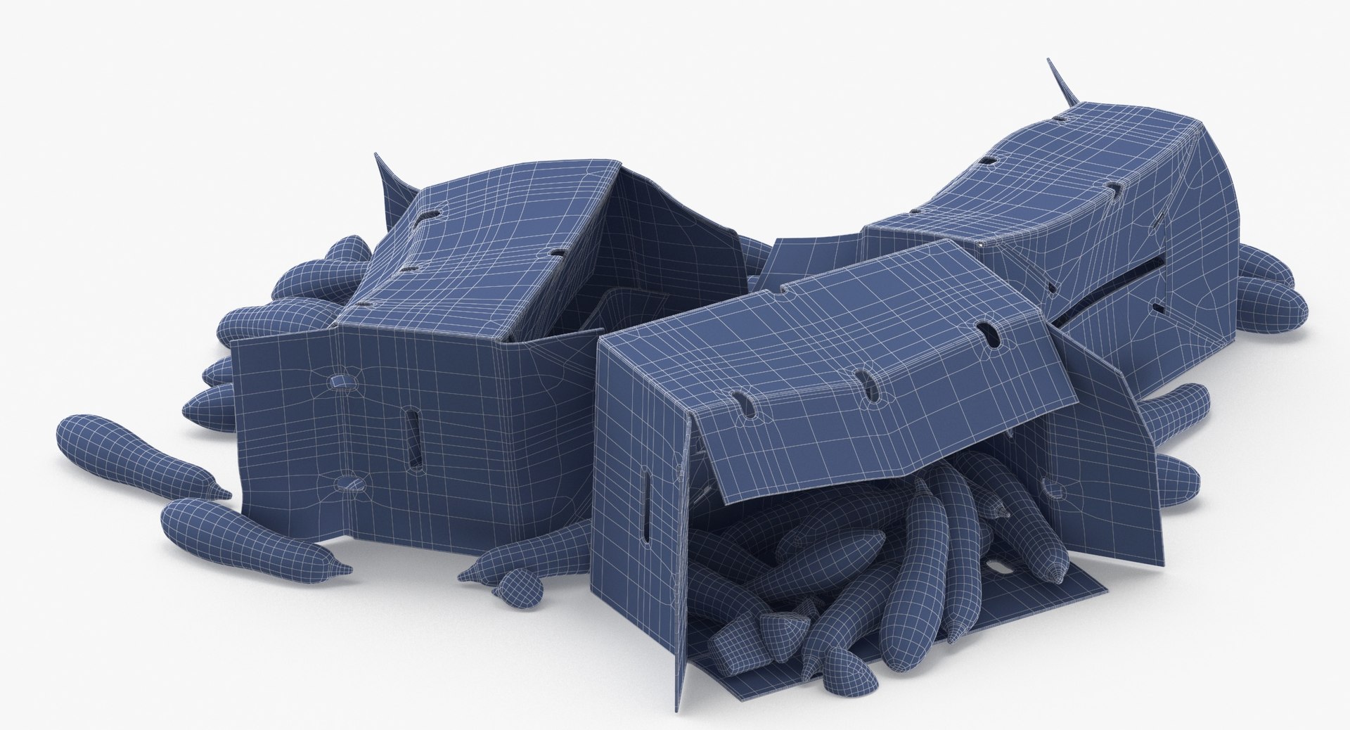 3D Model Squash Box Pile Small And Large - TurboSquid 2032600