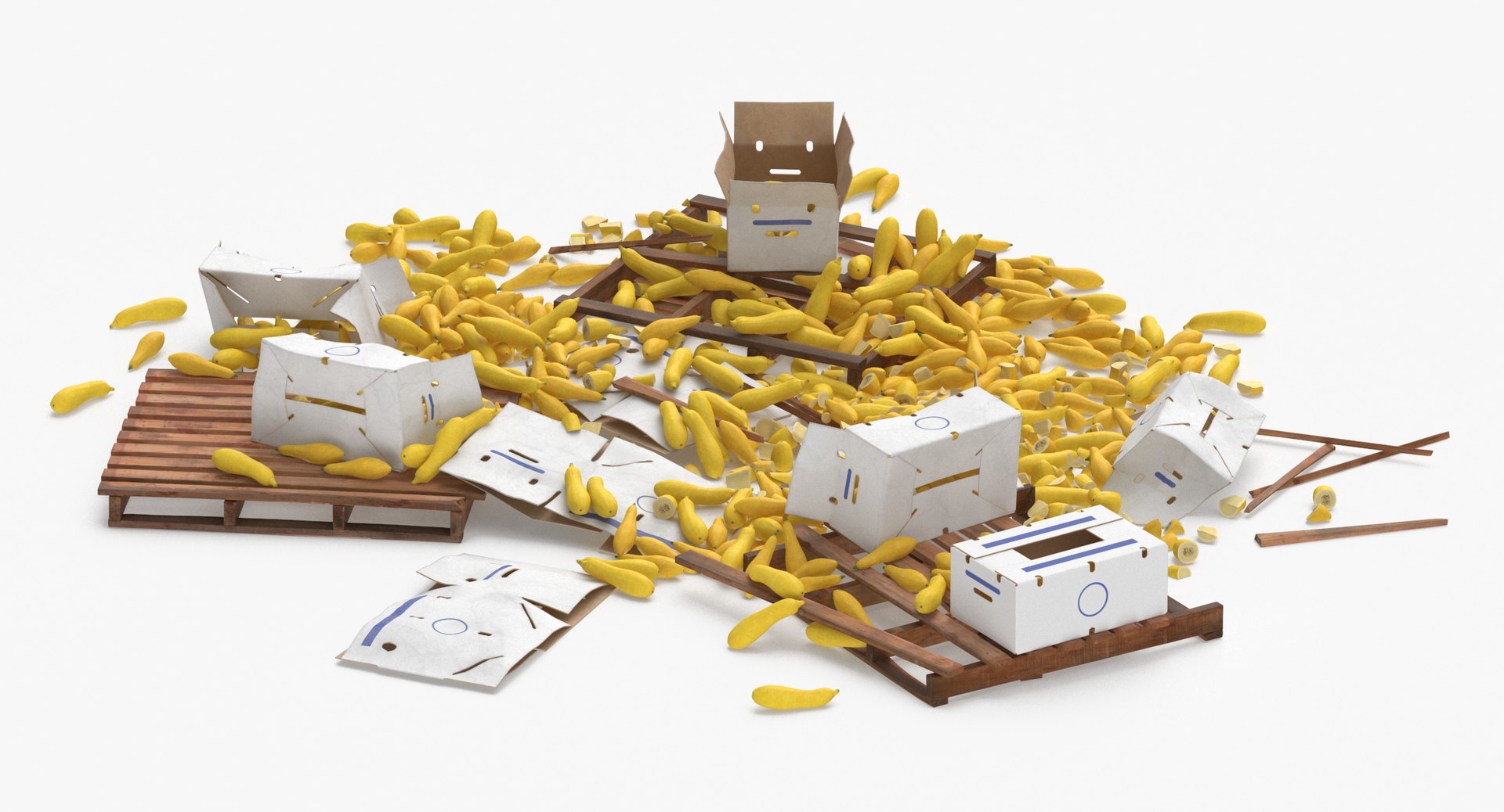 3D Model Squash Box Pile Small And Large - TurboSquid 2032600