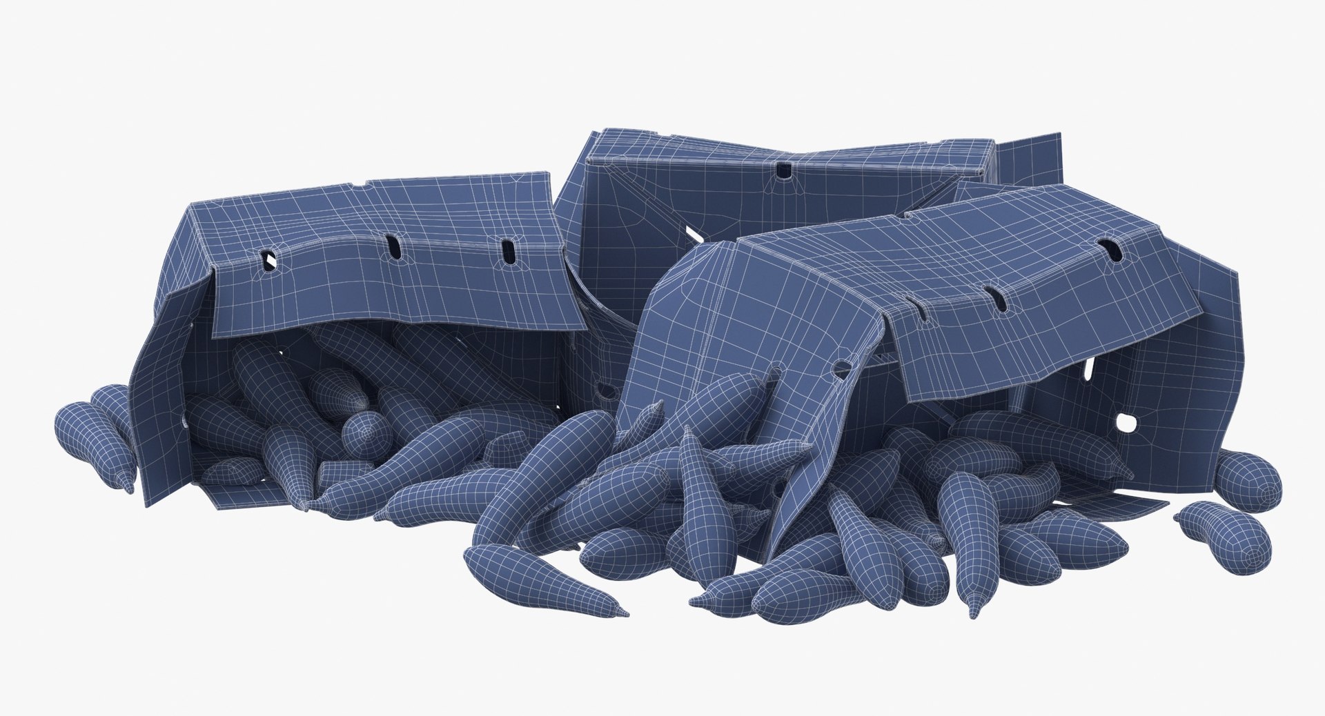 3D Model Squash Box Pile Small And Large - TurboSquid 2032600