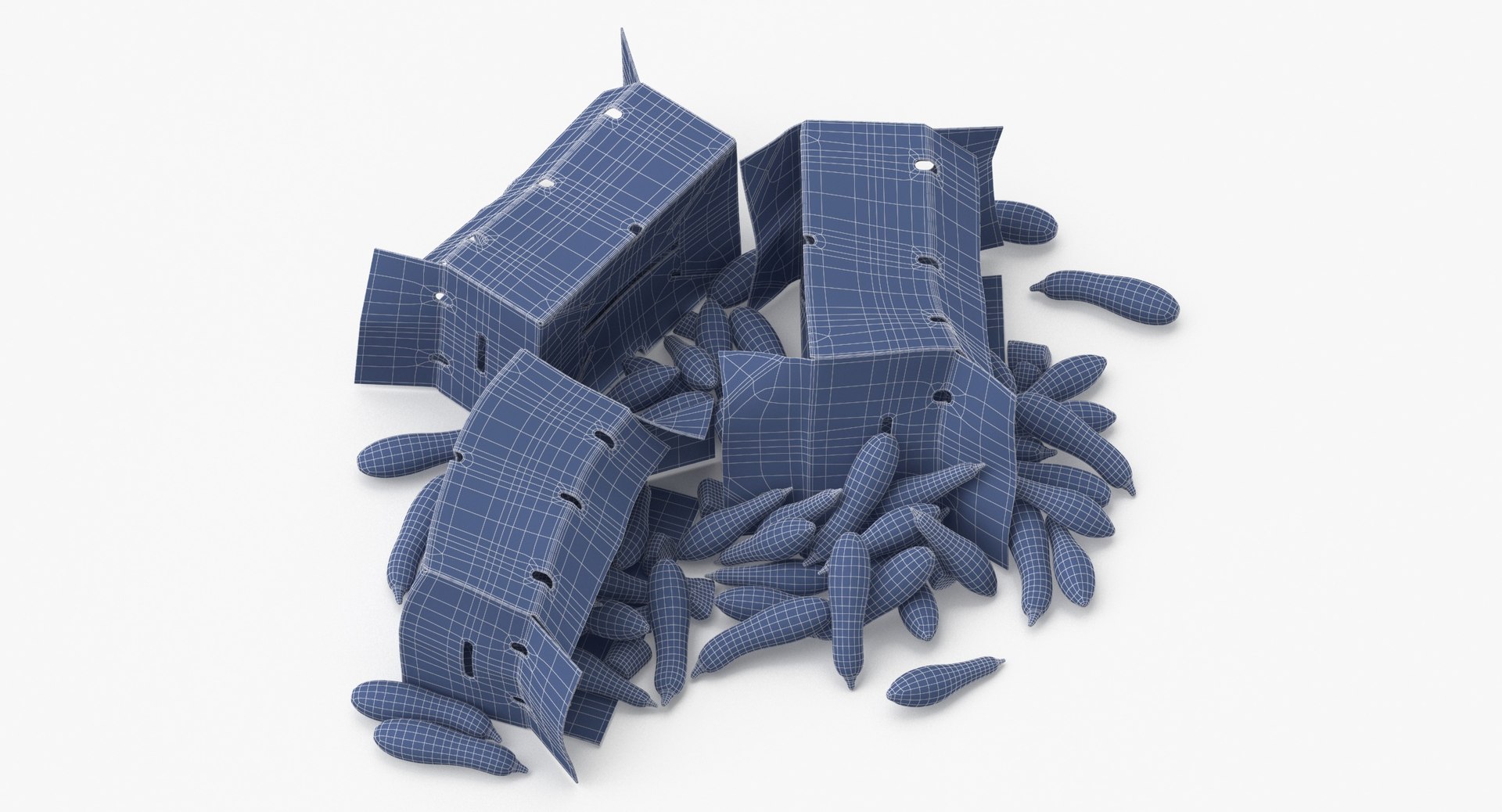 3D Model Squash Box Pile Small And Large - TurboSquid 2032600