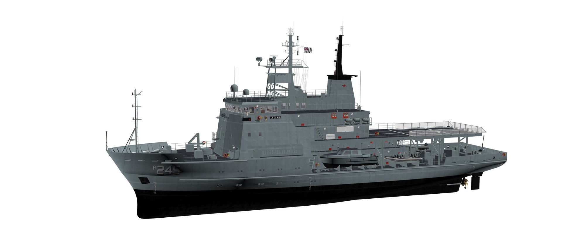 Leeuwin Class Hydrographic Ship - HMAS Leeuwin 3D Model - TurboSquid ...