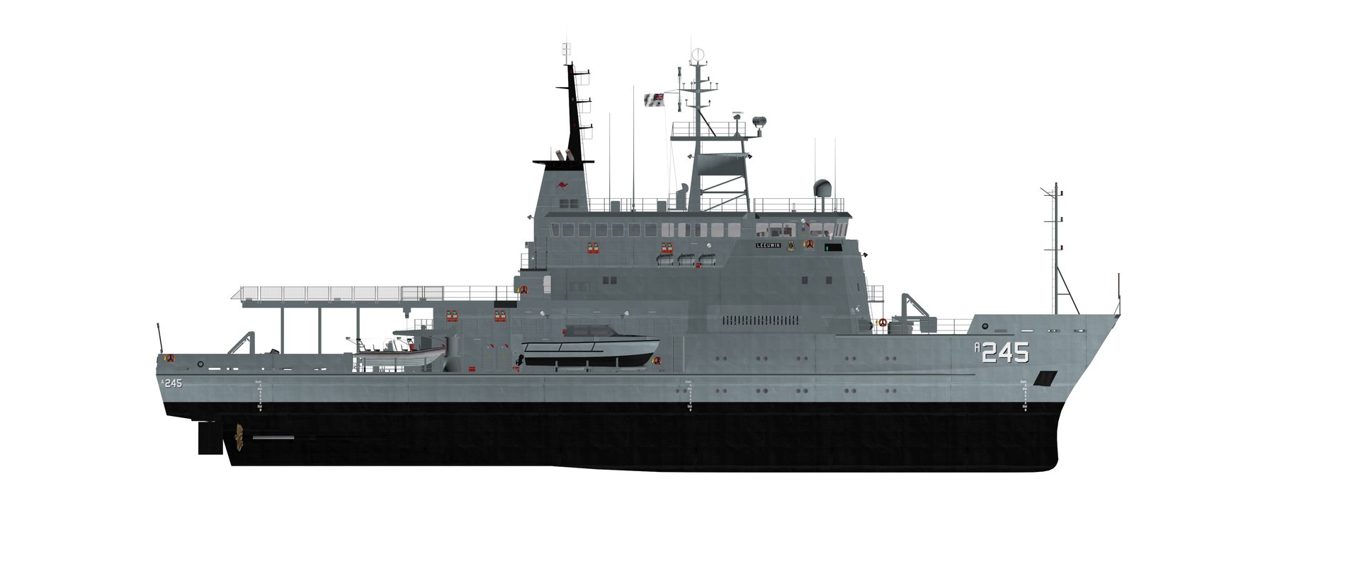 Leeuwin Class Hydrographic Ship - HMAS Leeuwin 3D Model - TurboSquid ...