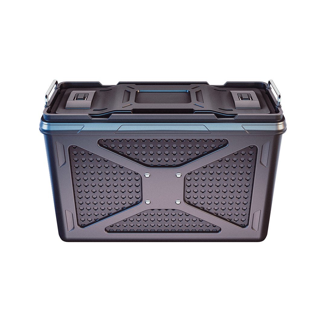 3D Doom Sci-fi Crate Box - TurboSquid 1311873