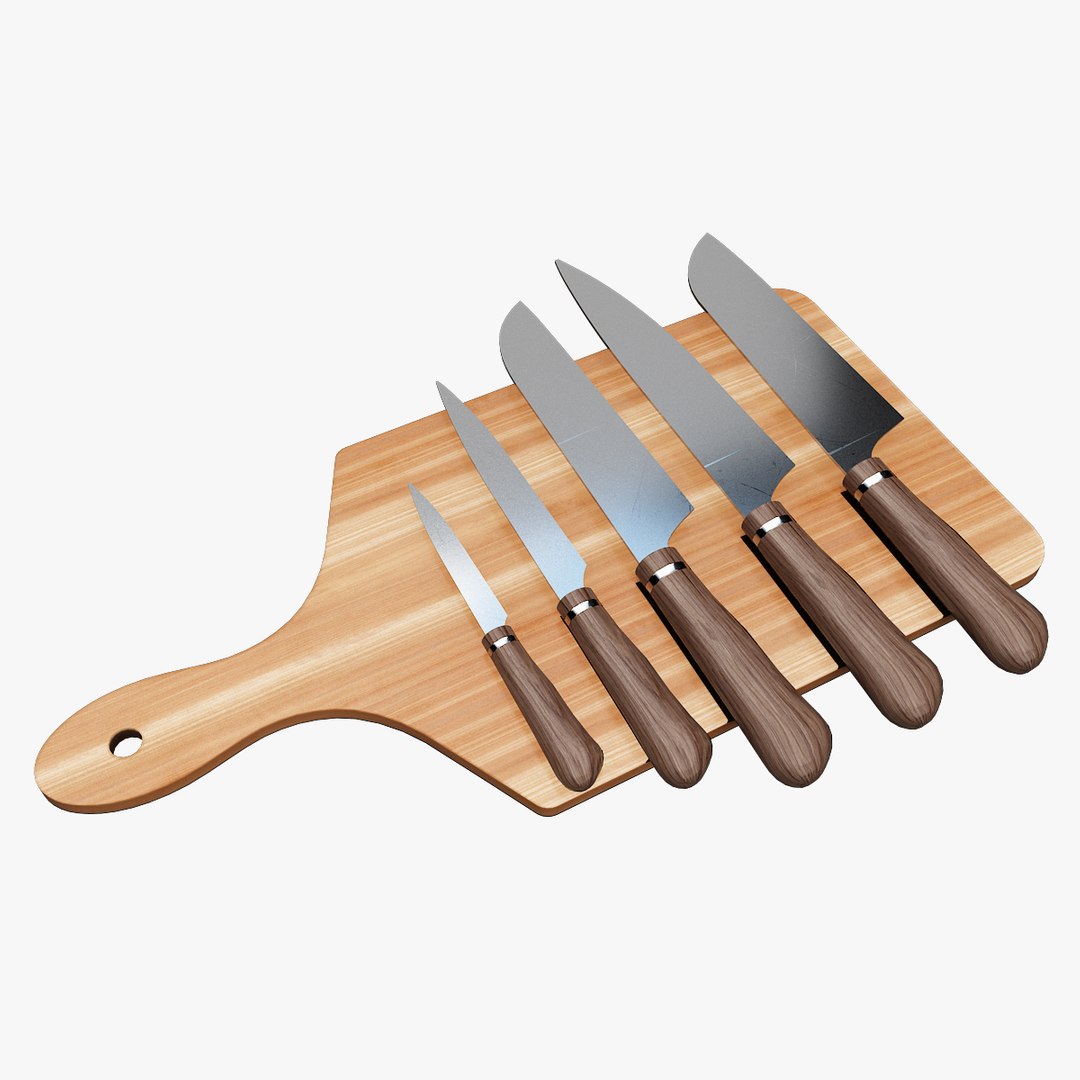 Kitchen Knife Set 3D Model - TurboSquid 1795034