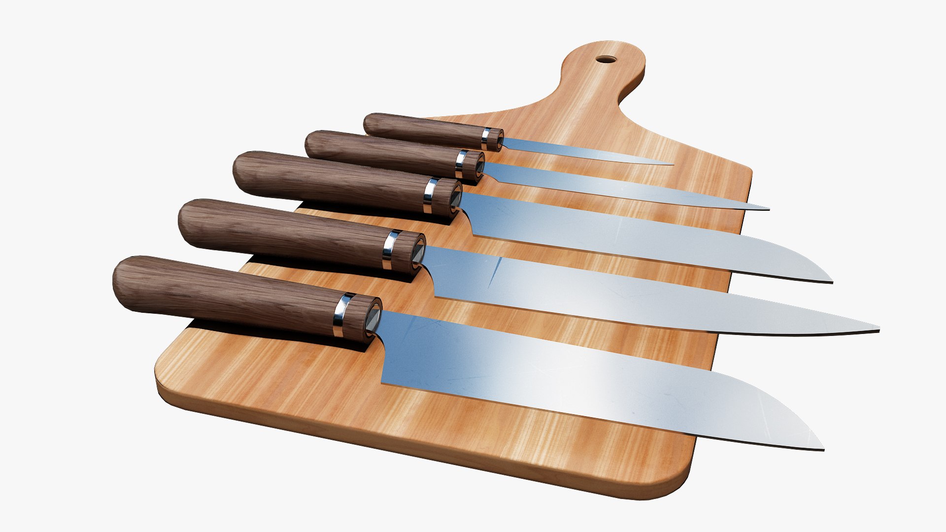 Kitchen Knife Set 3D Model - TurboSquid 1795034