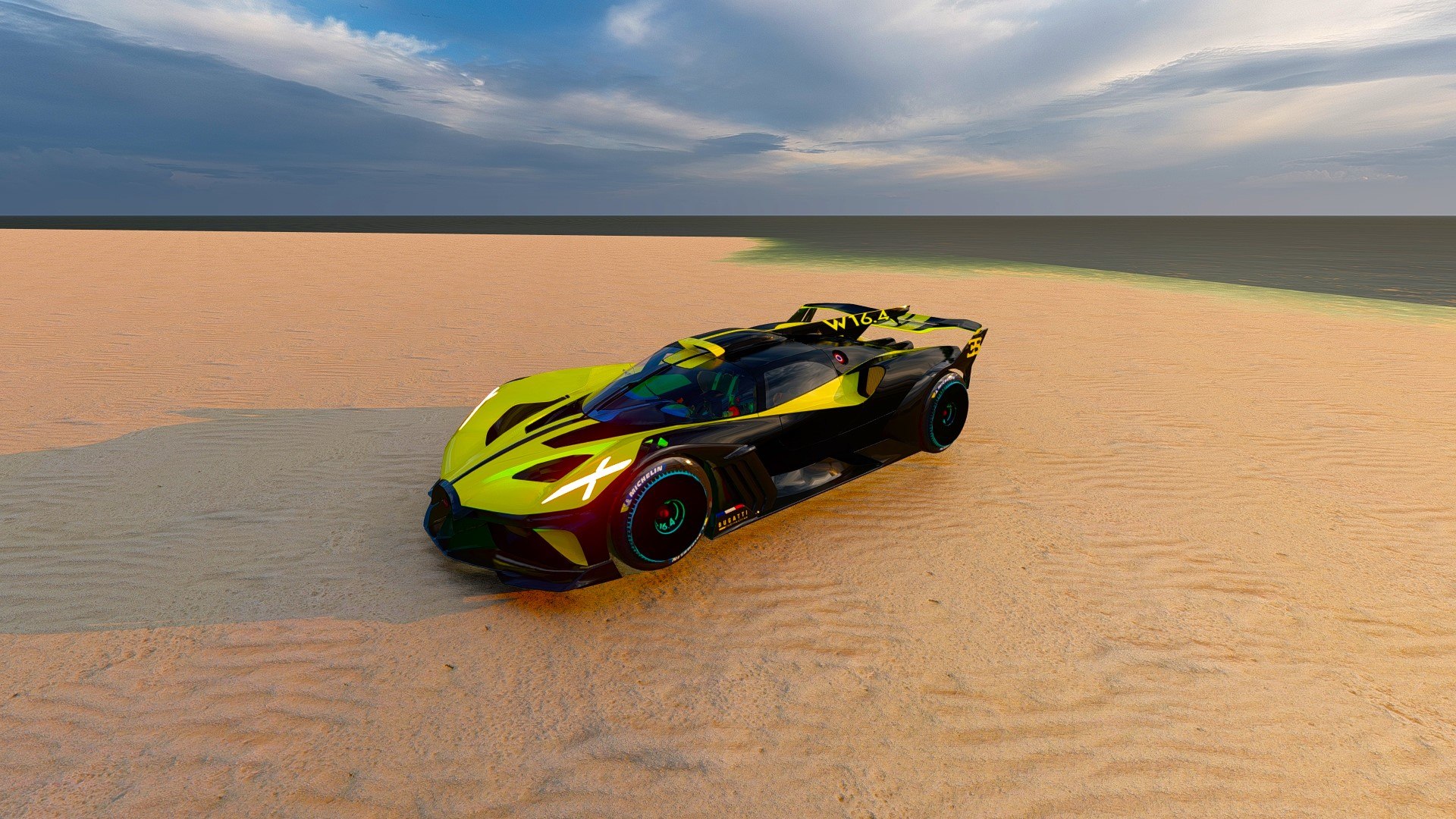 Exclusive Of Bugatti Hypercar - A Stunning Masterpiece 3D Model ...
