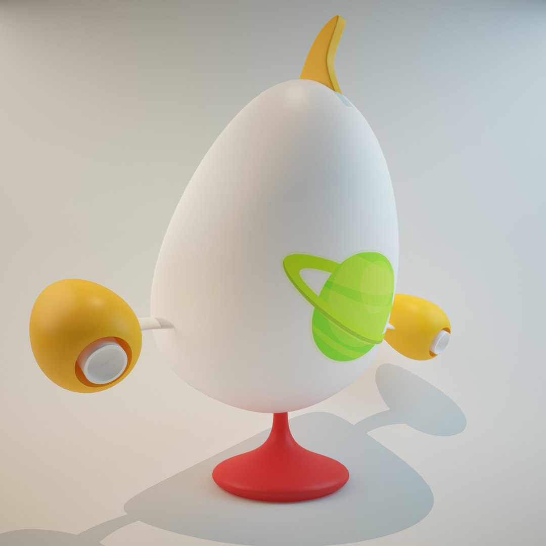 Cartoon Space Chair Model - TurboSquid 1544678
