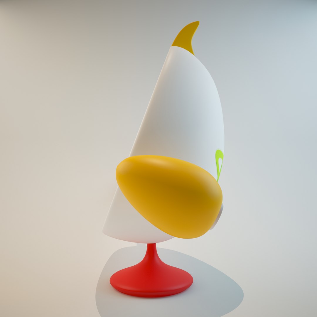 Cartoon Space Chair Model - TurboSquid 1544678