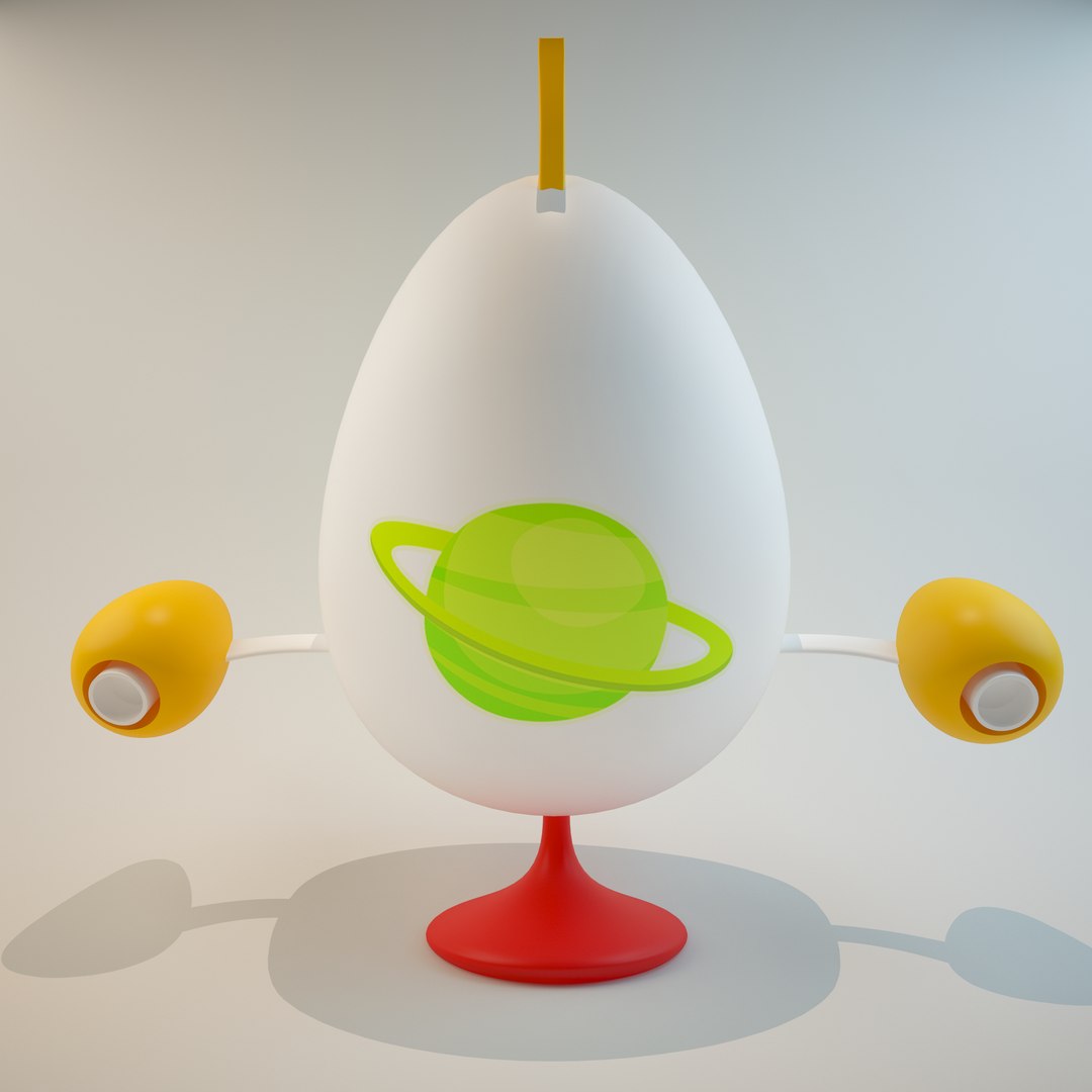 Cartoon Space Chair Model - TurboSquid 1544678