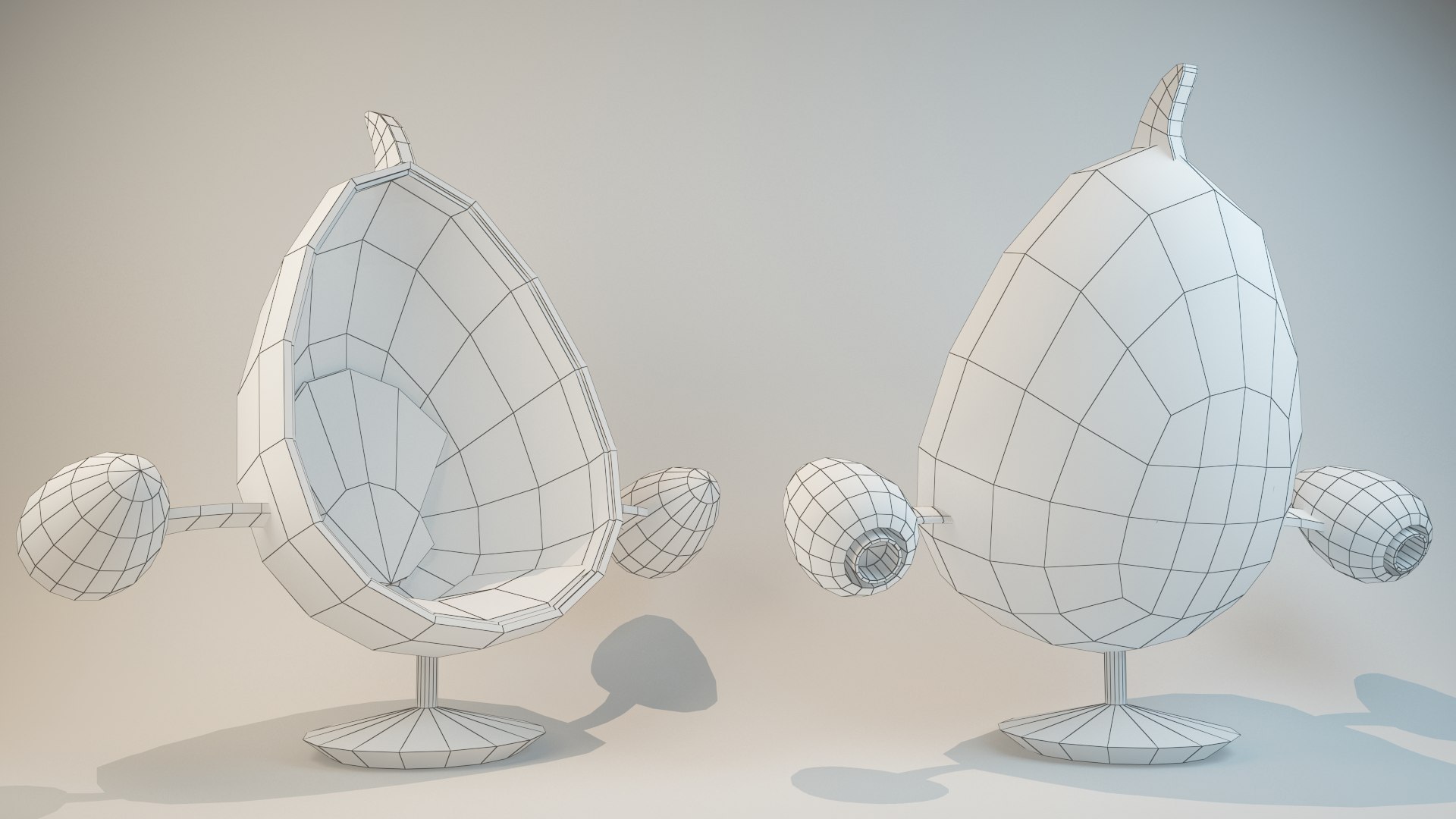 Cartoon Space Chair Model - TurboSquid 1544678