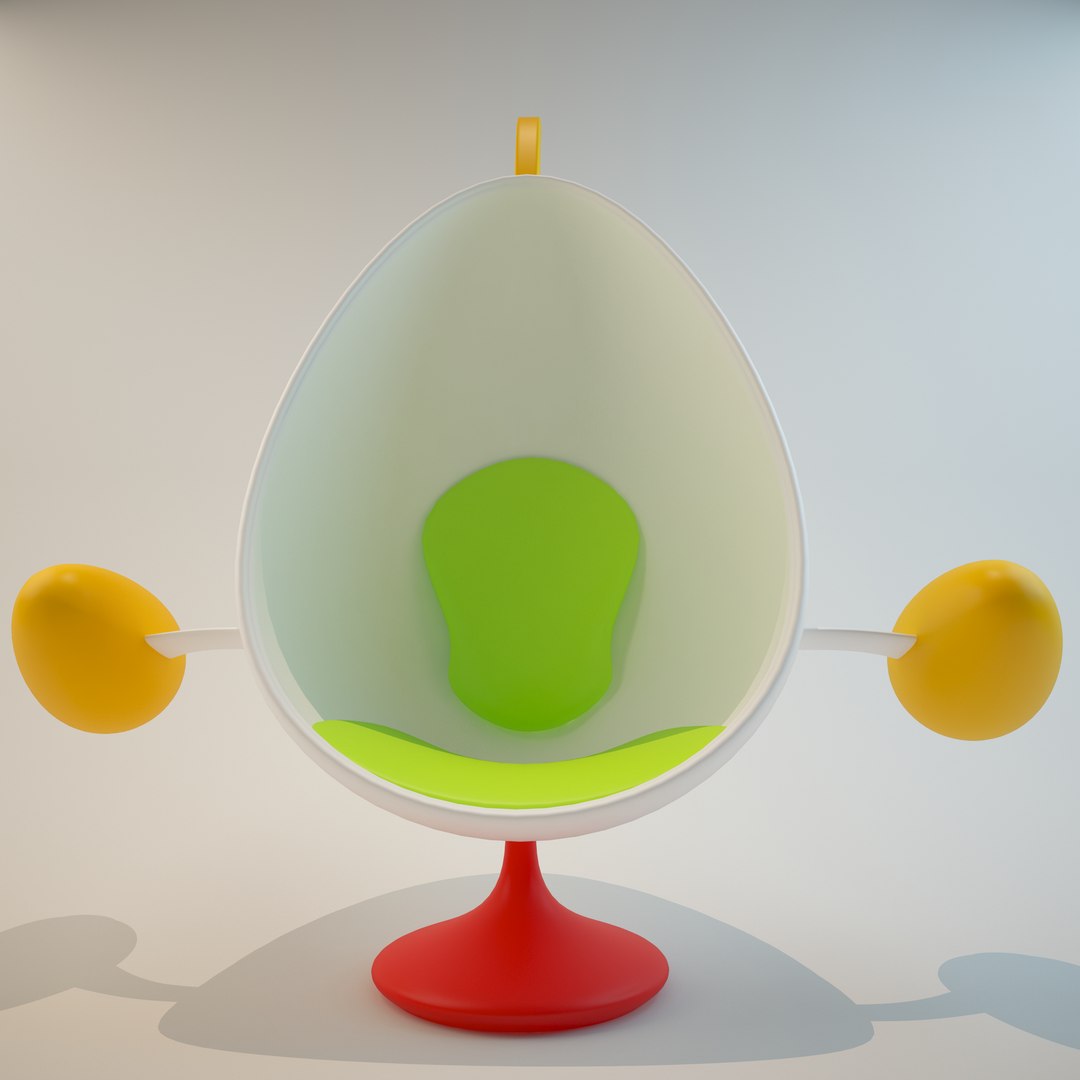 Cartoon Space Chair Model - TurboSquid 1544678