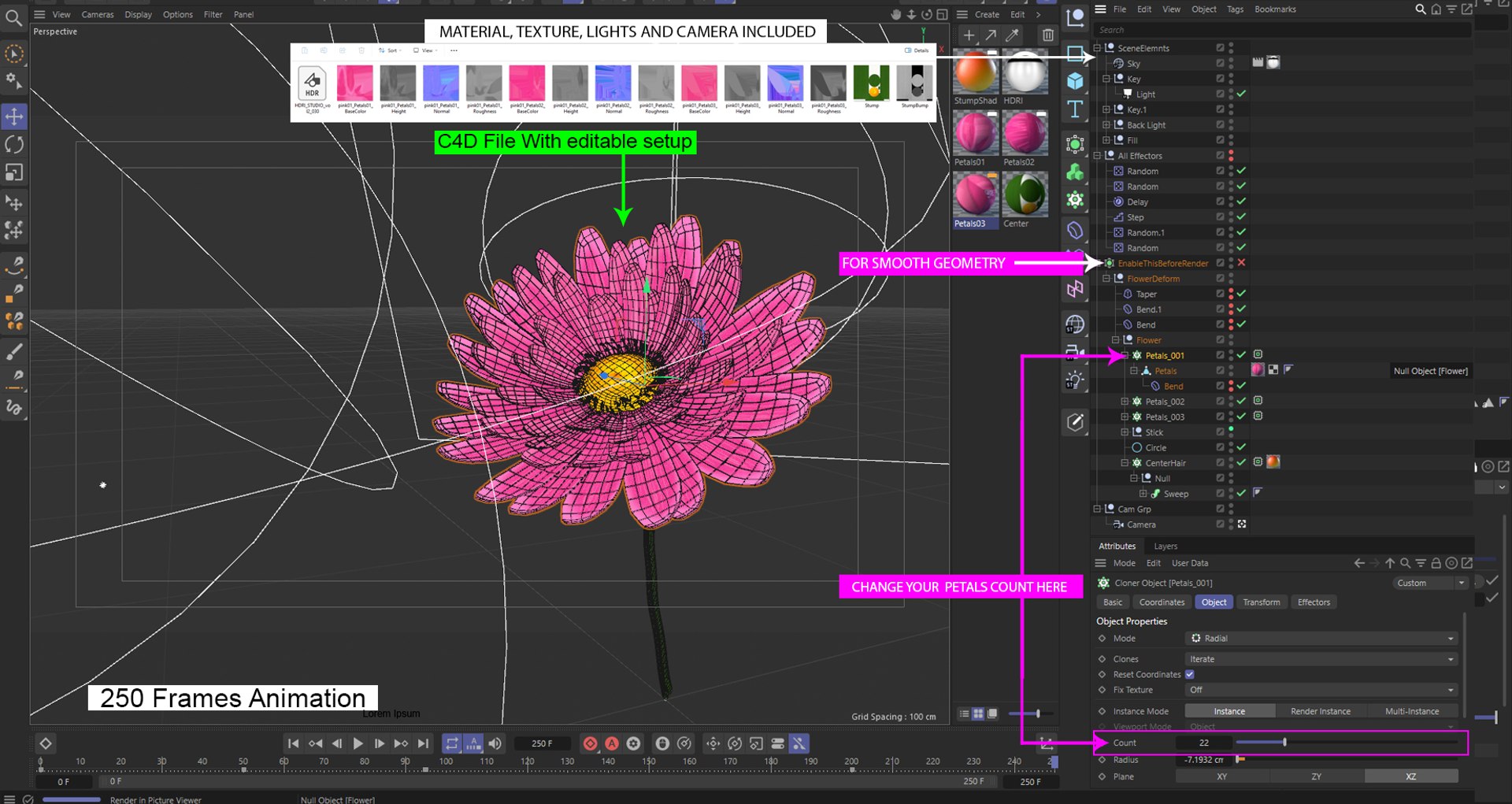 3D Daisy Flower Stylized Animated Model - TurboSquid 2235637