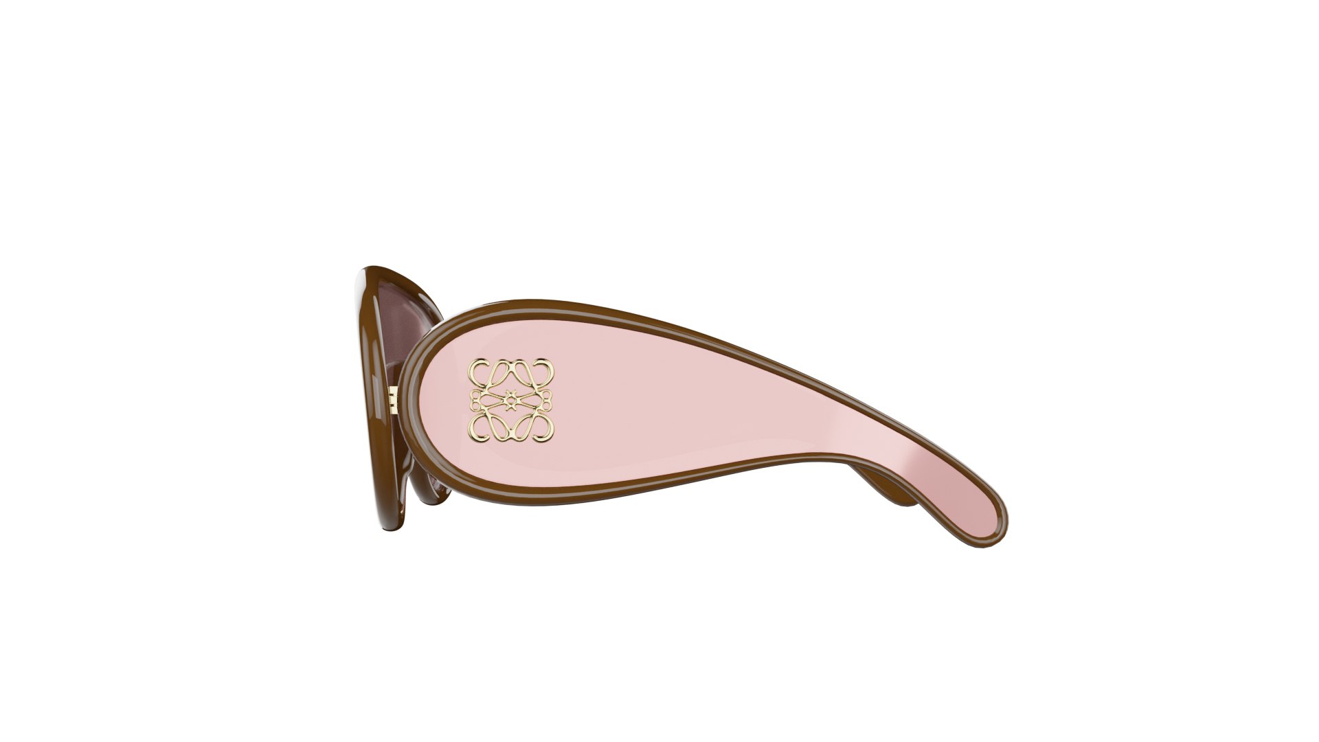 LOEWE Wave Mask Sunglasses Khaki Green Model - TurboSquid 2120758