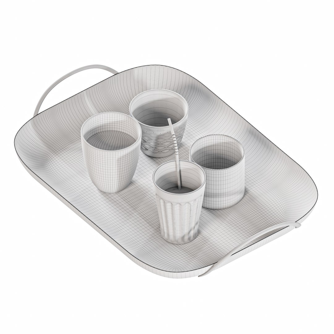 3D Zara Home Tray Set - TurboSquid 2203283