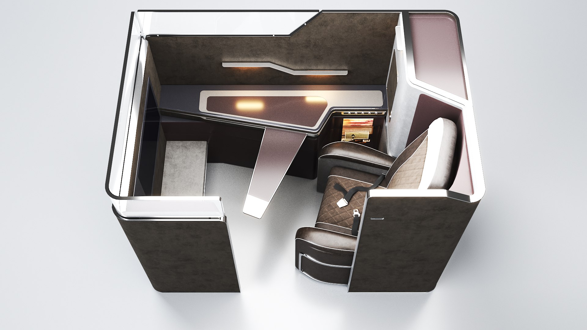 First Class Passenger Seat 3D model - TurboSquid 2165044