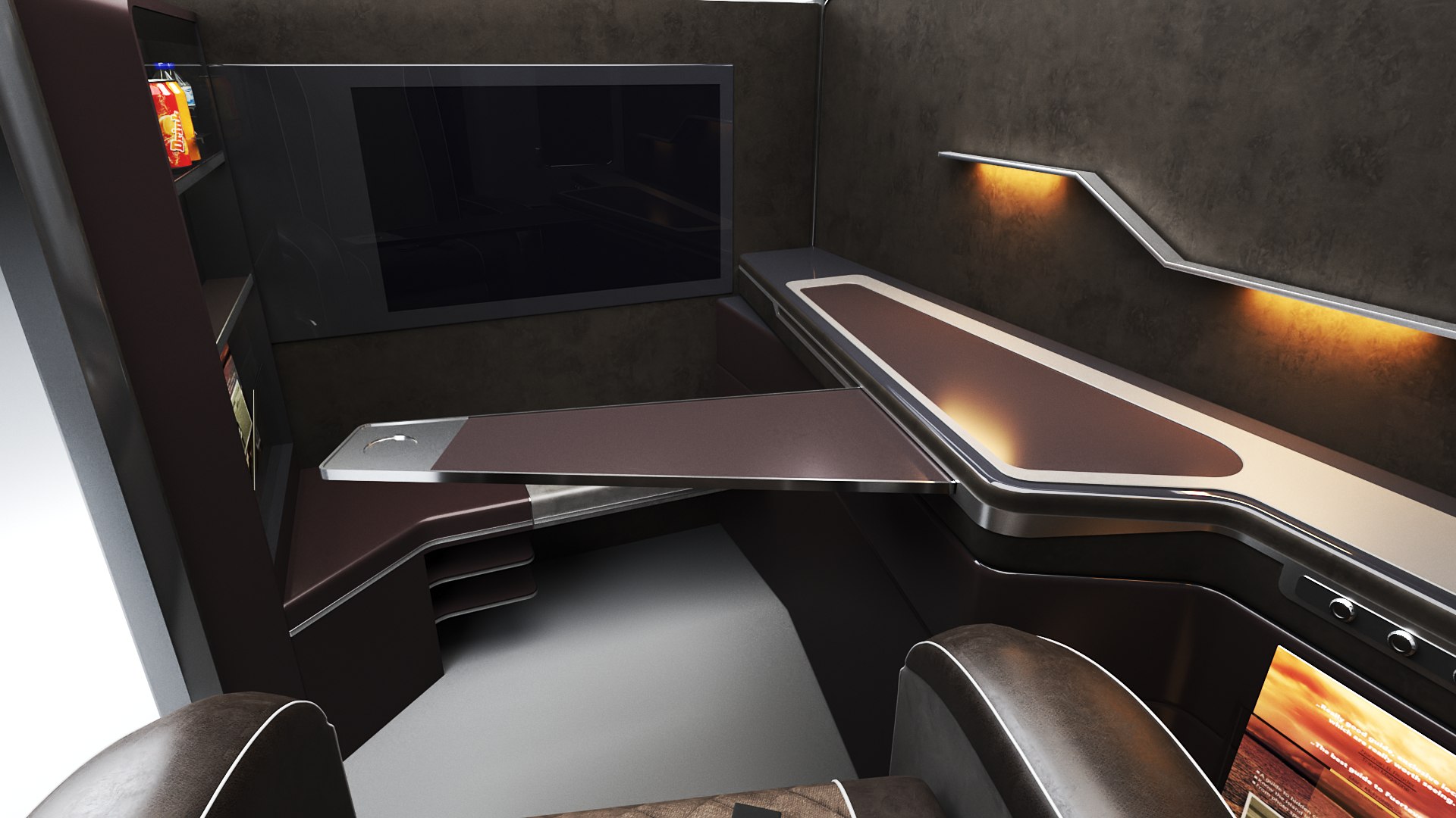 First Class Passenger Seat 3D model - TurboSquid 2165044