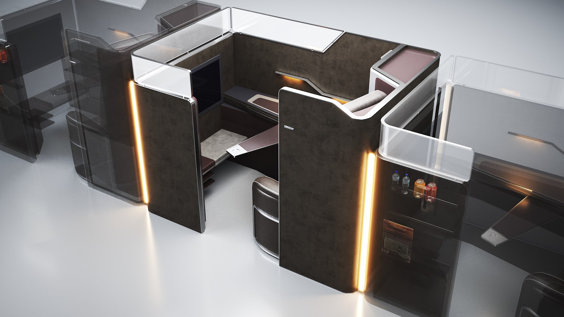 First Class Passenger Seat 3D model - TurboSquid 2165044