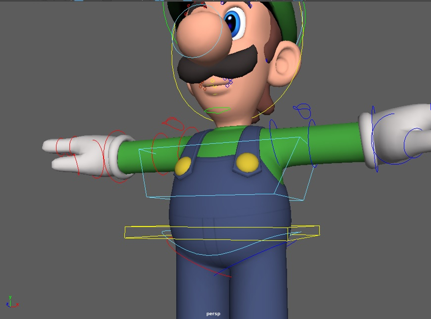 Luigi Rigged-게임 준비 3D 모델 - TurboSquid 1566583