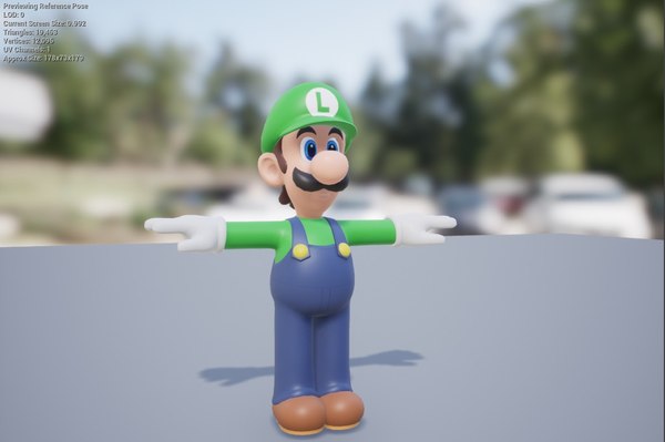 Luigi rig unity 3D - TurboSquid 1566583