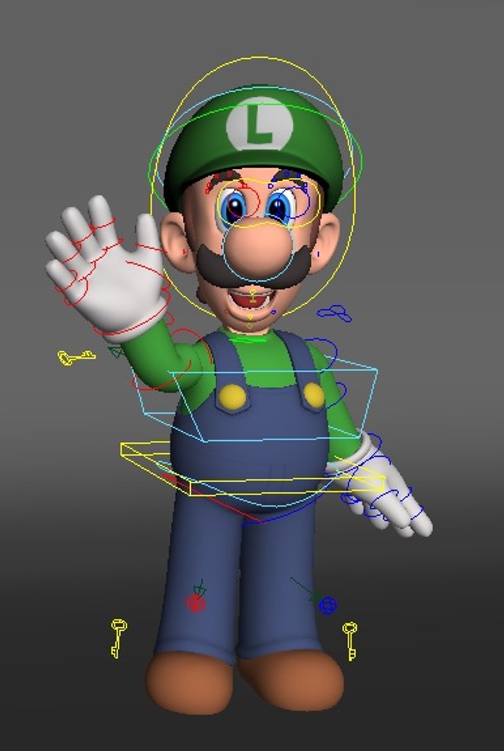 Luigi Rig Unity 3D - TurboSquid 1566583