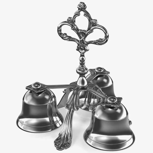 Three Sound Silver Handbell 3D - TurboSquid 1724257