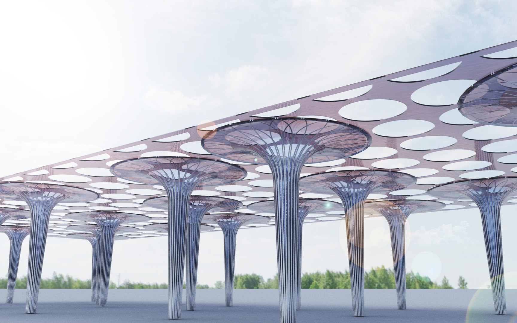 3d model structure glass