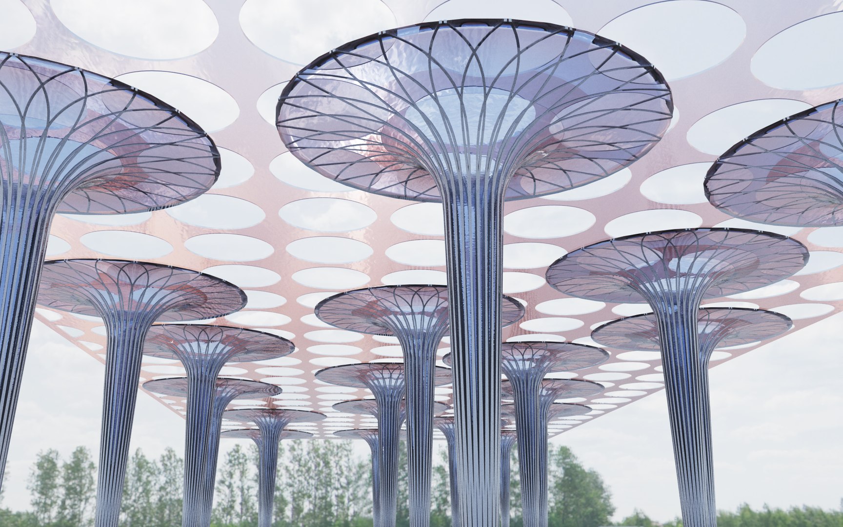 3d model structure glass