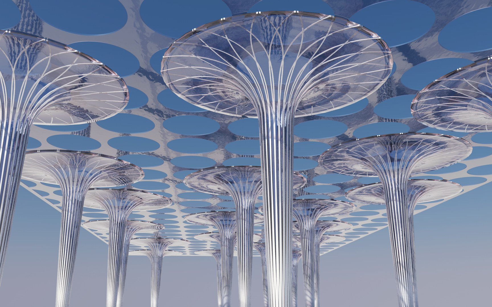 3d model structure glass