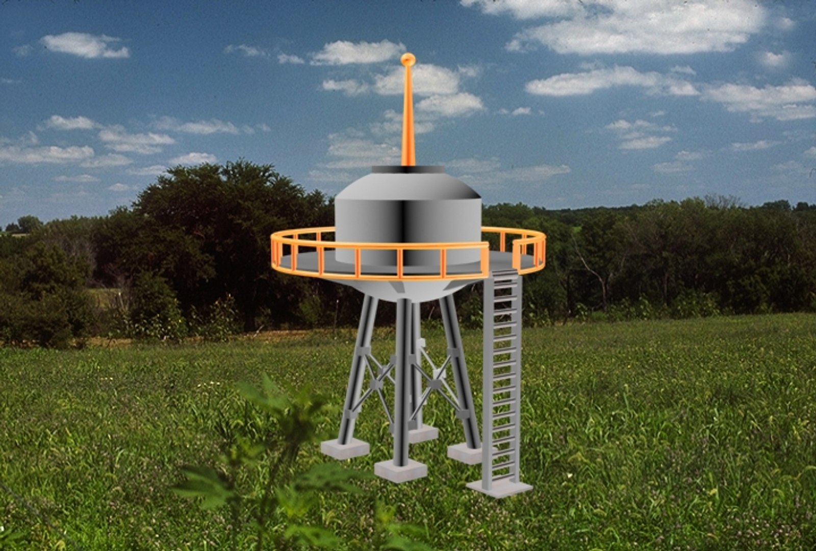 3d water tower