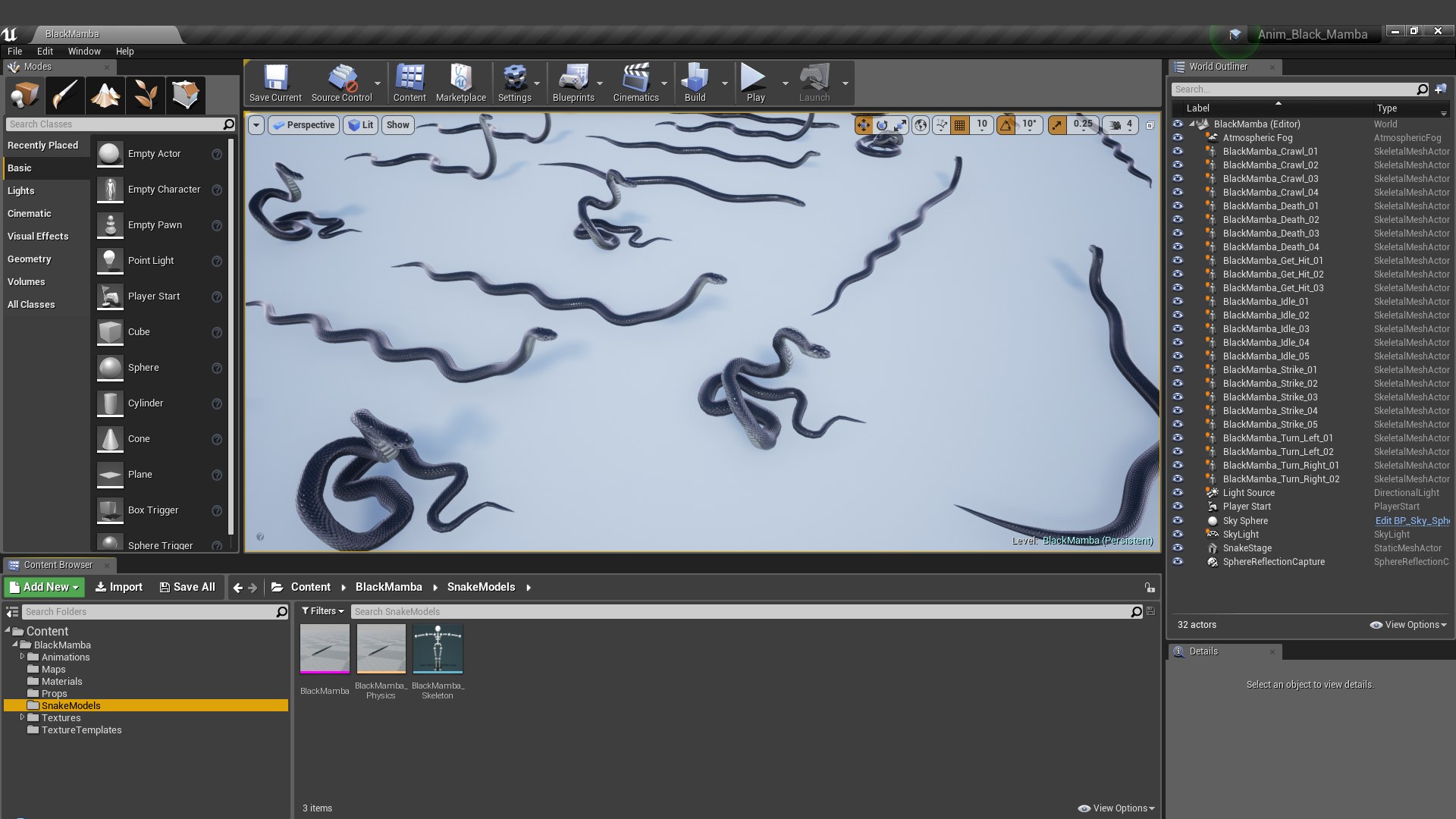 3D Model Black Mamba Animation - TurboSquid 1264247