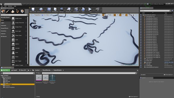 3D model black mamba animation - TurboSquid 1264247