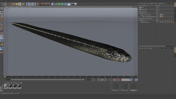 3D model black mamba animation - TurboSquid 1264247