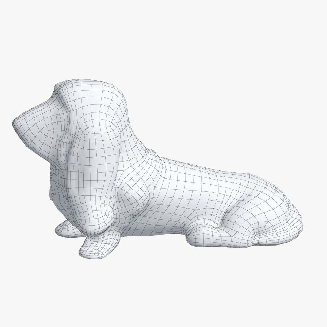 Max Basset Hound Statuette