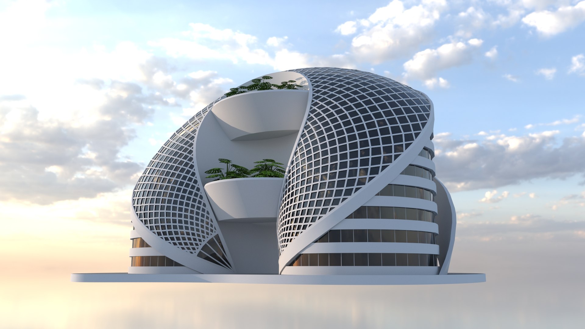 Sci-Fi Futuristic Building Concept 20 3D - TurboSquid 2301900