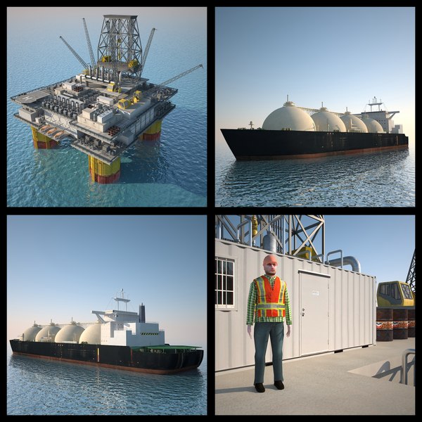 Low Poly Oil Platform 3D Models for Download | TurboSquid