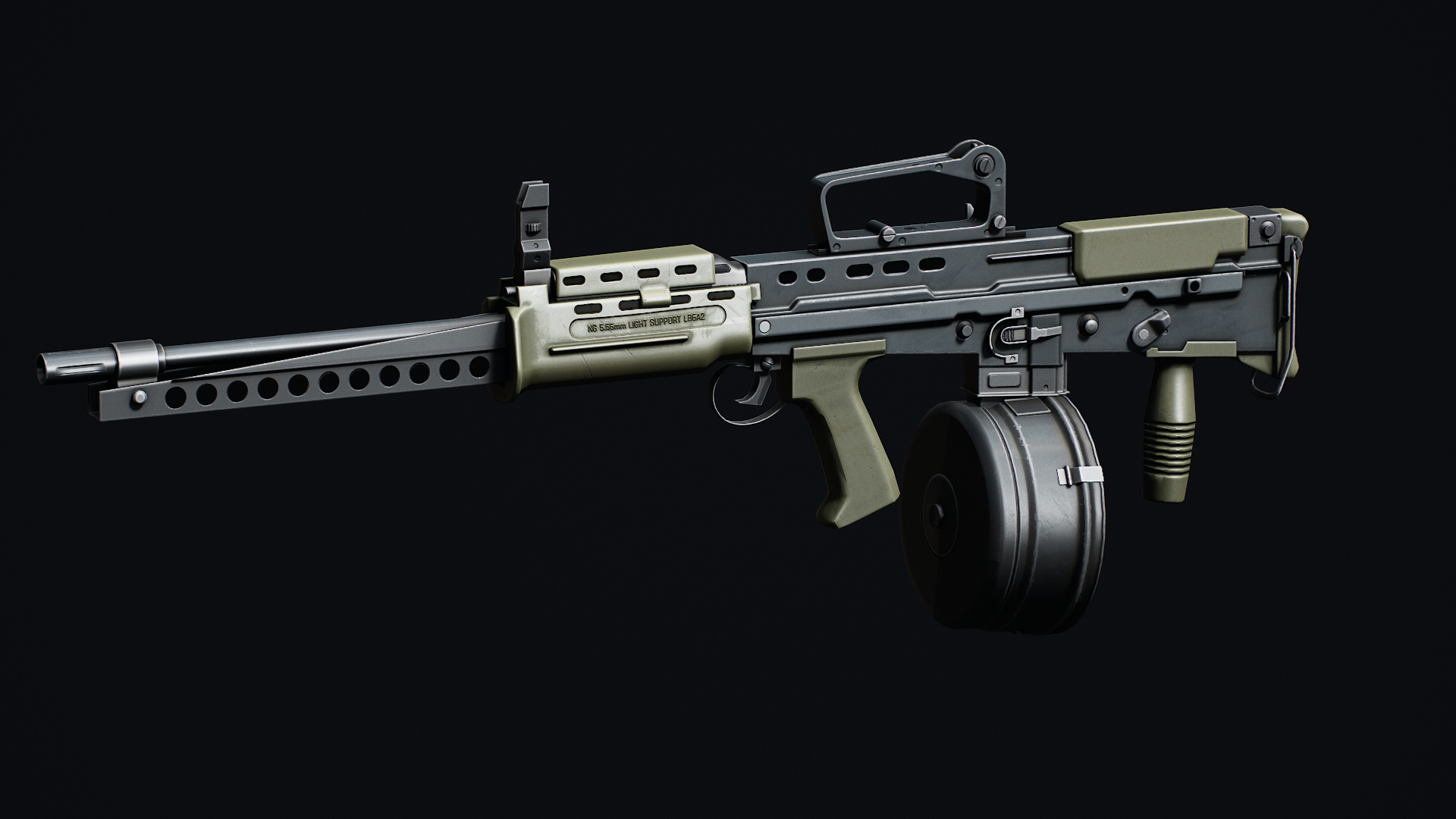 L86 LSW Rifle - Mobile Ready Low Poly 3D - TurboSquid 2283455
