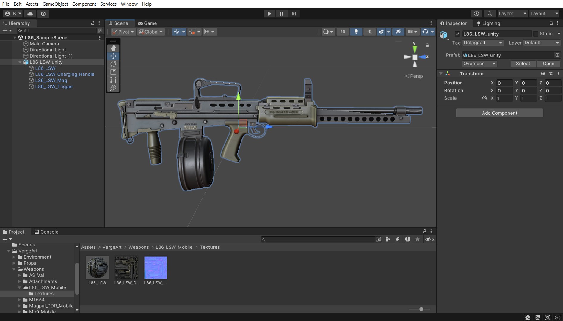 L86 LSW Rifle - Mobile Ready Low Poly 3D - TurboSquid 2283455