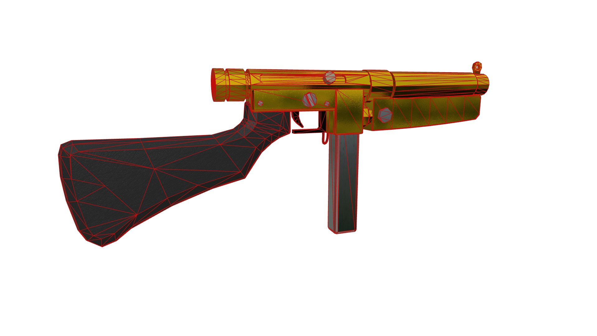 3D Model Golden Elegance A Luxurious 3D Model Of The Gilded Thompson ...