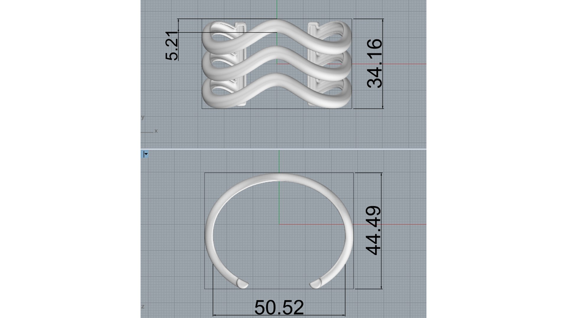 Cuff bracelet 3D model - TurboSquid 1783650