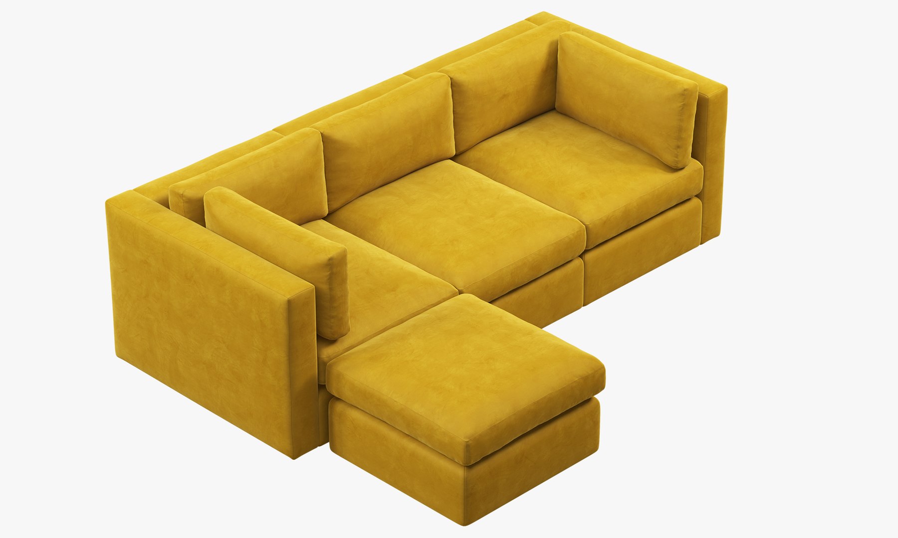 Joybird Daya Modular Sectional Sofa 3D Model - TurboSquid 2067873