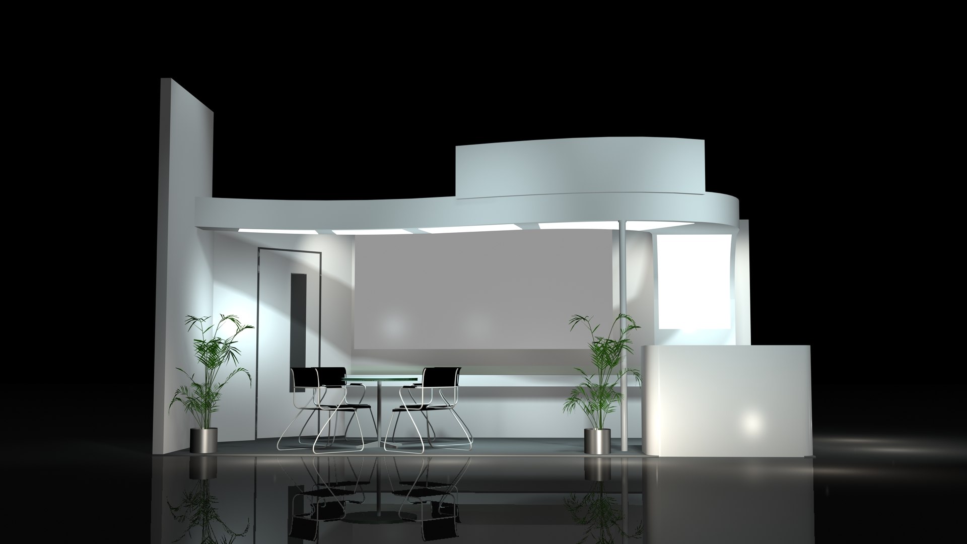 3D 8x3 Stand Design 2 Side Open - TurboSquid 1866500