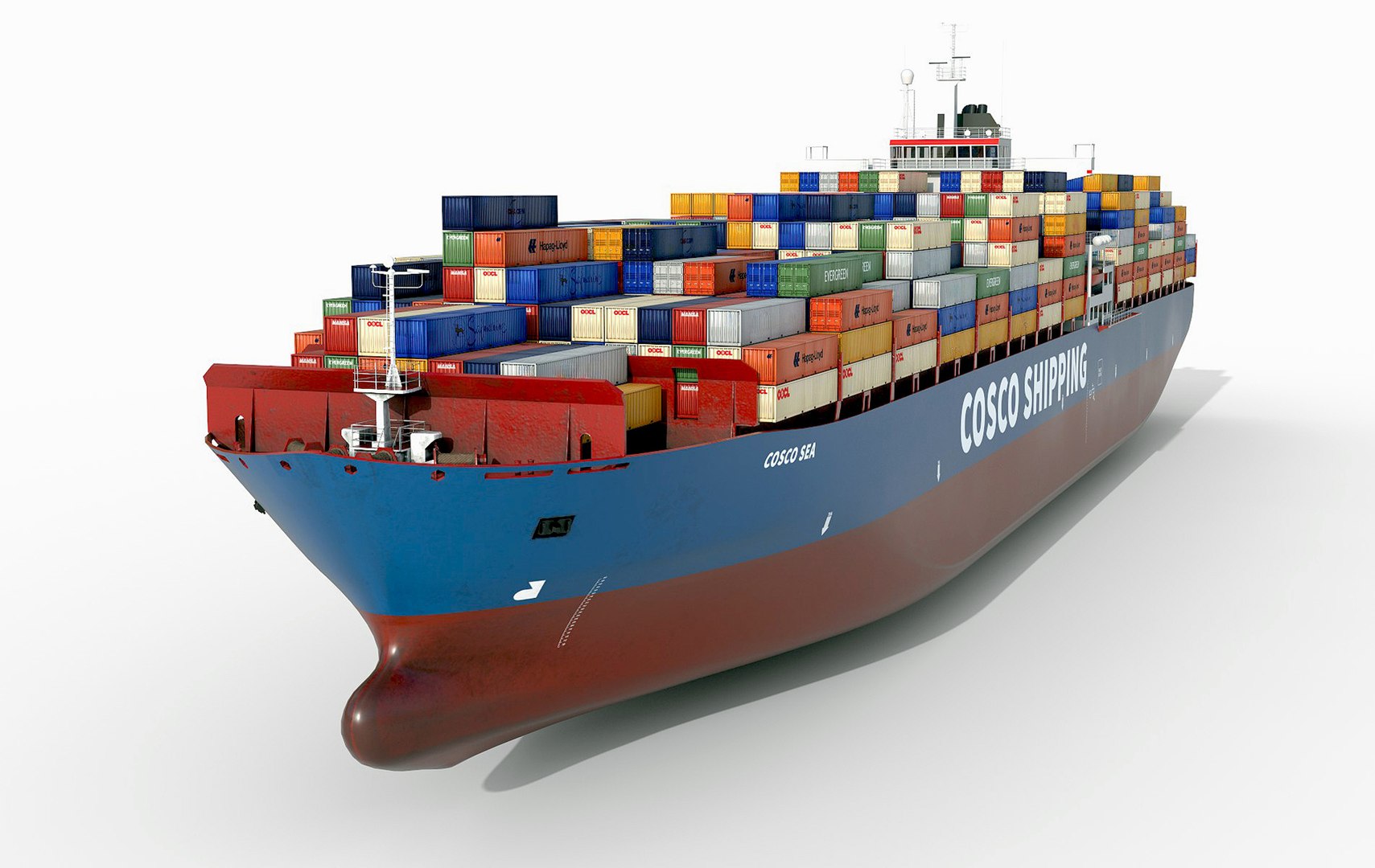 3D Cargo Container Ship 300m - TurboSquid 2281986
