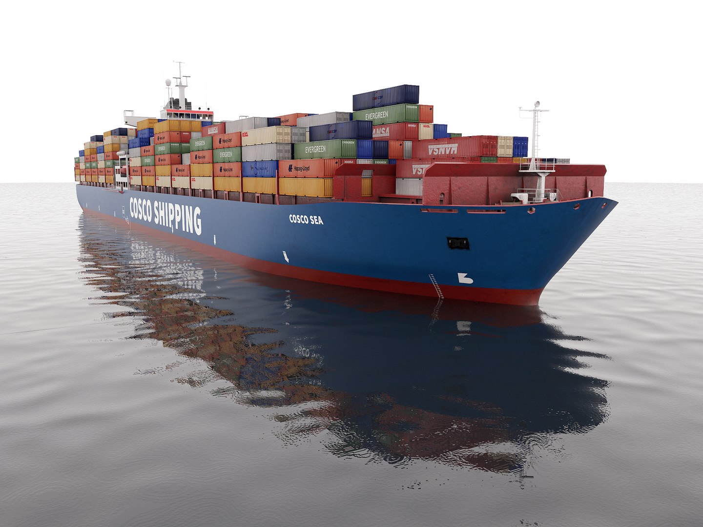 3D Cargo Container Ship 300m - TurboSquid 2281986